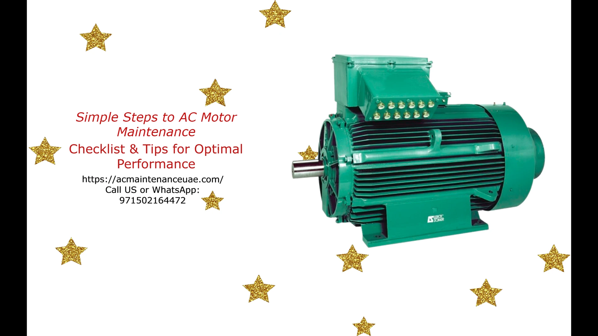 Simple Steps to AC Motor Maintenance Checklist & Tips