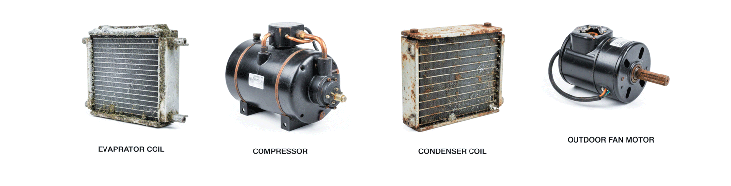 AC Unit Parts That Often Fail and How to Repair Them 2025