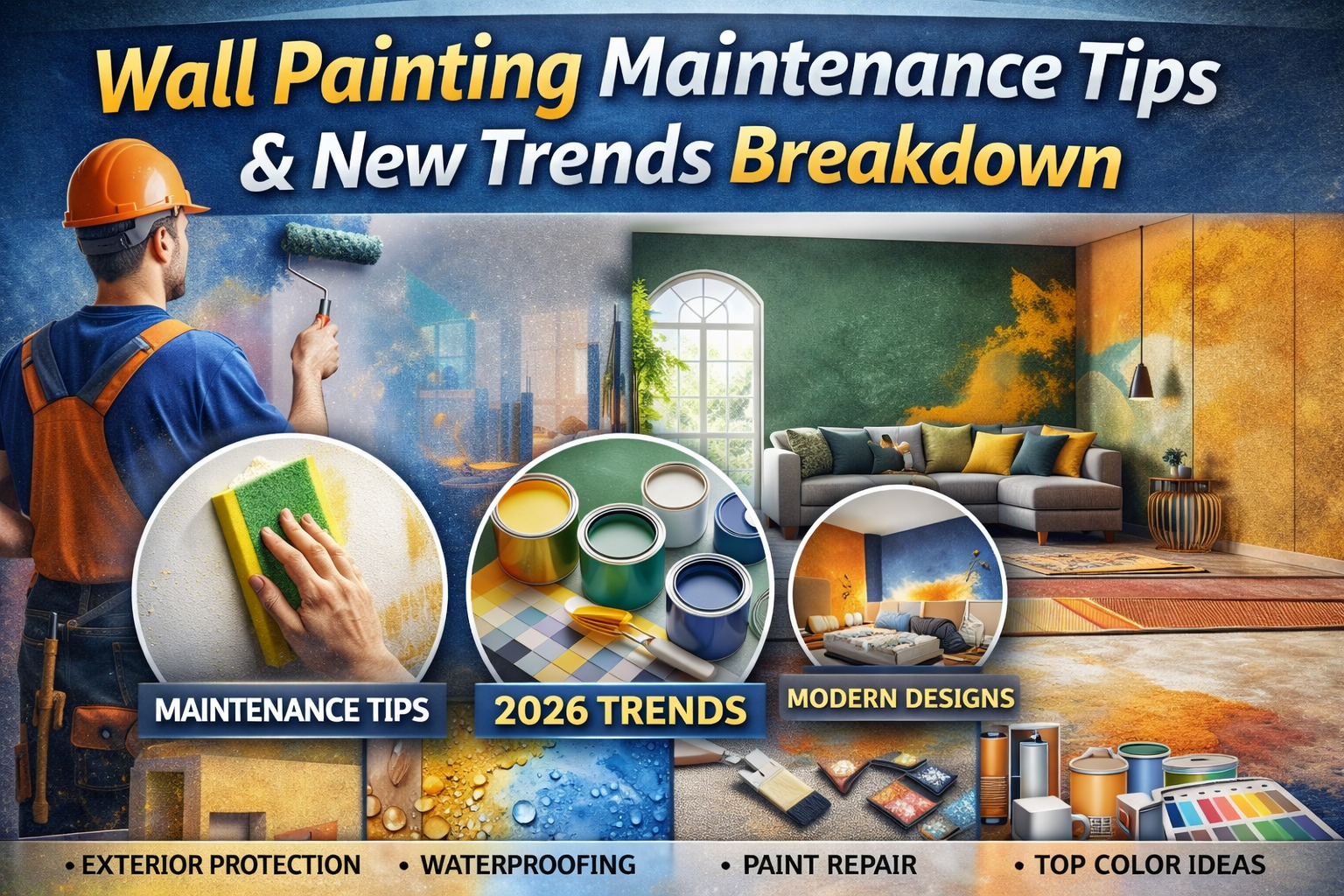 Wall Painting Maintenance Tips and Latest Trends to Know