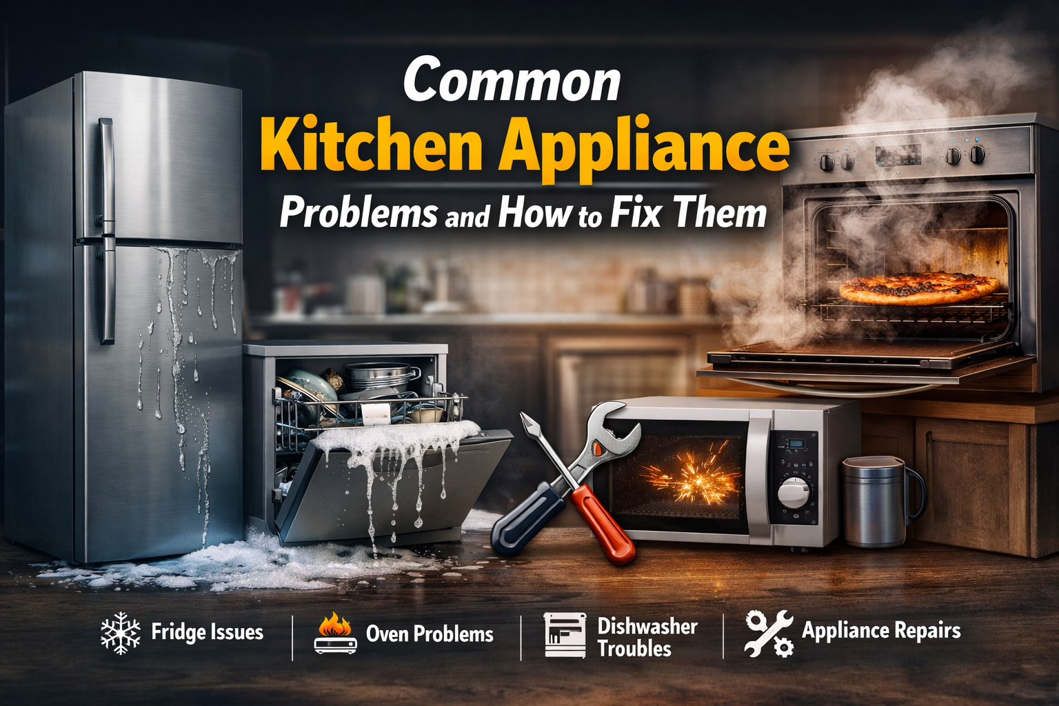 Common Kitchen Appliance Problems and How to Fix Them
